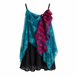 Miro Misljen Light Fluid Dress - Blue/black