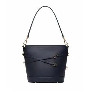 OWLISH STUDIO Glacier Vegan Leather Bucket Bag Deep Navy - Blue