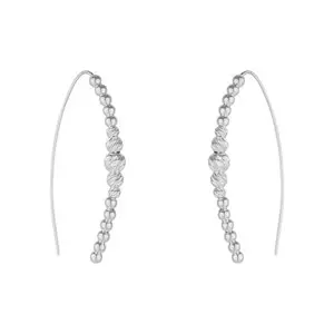 SPERO LONDON Beaded Pull Through Sterling Earrings
