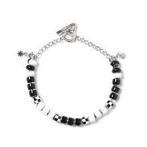 PINNOLE Black / White Shooting Stars Bracelet - Black/white