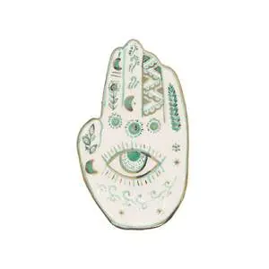 SHERIE BOUTIK Rawya Teal Ceramic Tableware - Blue