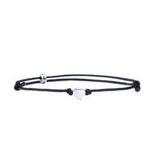 HARBOUR UK Minimal & Ultra Thin Heart Bracelet - Silver