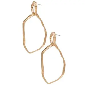 Saachi Hand Hewn Earring - Gold