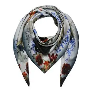 KLEMENTS British Museum Giant Silk Scarf - Blue