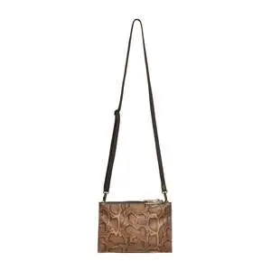 OWEN BARRY Leather Crossbody Bag - Brown