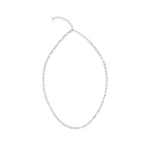 SEVEN SAINTS Paperclip Chain Necklace, White Rhodium Over Sterling - Silver
