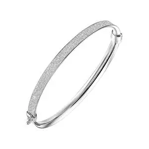 GOLD & HONEY Glitter Hinged Bangle