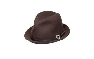 JAMIE SLYE HATS + ACCESSORIES Viv Short Brim Fedora Hat Vicuna - Brown