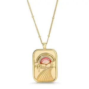 GLAMROCKS JEWELRY Desert Dream Necklace Sun - Yellow