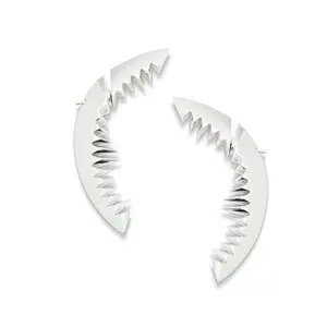 KASUN LONDON Shark Bay Earrings - Silver