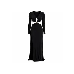 MAISON DE GALA Celeste Noir Maxi Dress - Black