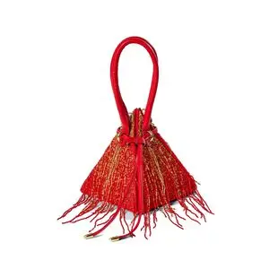 SONGS OF SIREN Red / Gold The Flame Pyramid Bag - Red/gold
