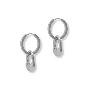A WEATHERED PENNY Neve Hoops - Silver