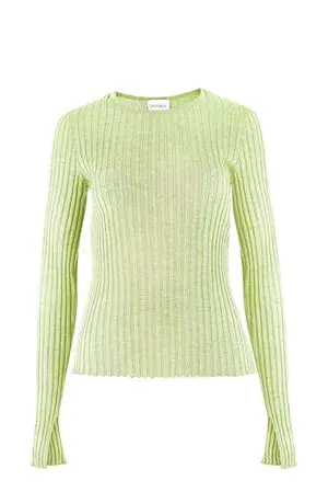 SALANIDA Brera Merino Long-sleeve Top Limone - Yellow