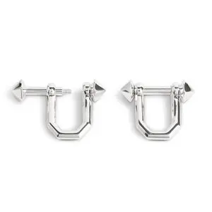 KASUN LONDON Shackle Cufflinks - Silver