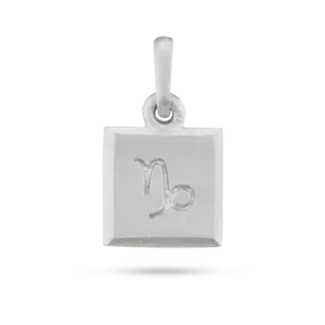 7879 Capricorn Zodiac Pendant - Silver