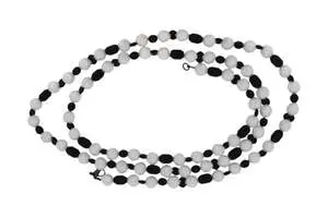 VICKISARGE Black / White Lydia's Long Chain Necklace - Black/white