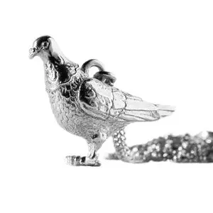 LEE RENEE Pigeon Necklace - Silver