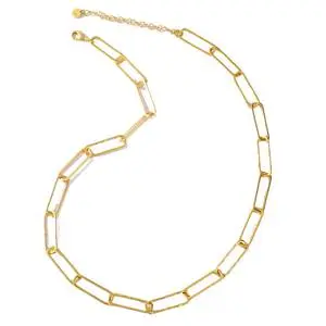 RARE MATTERS JEWELRY Streamline Chain Necklace - Gold