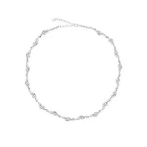 PTERA JEWELRY Starry Night Tennis Necklace - Silver