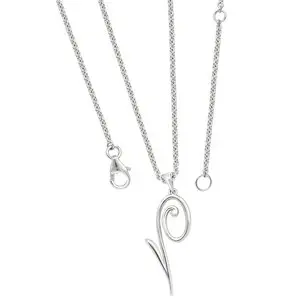 LUCY QUARTERMAINE Dainty Q Pendant - Silver