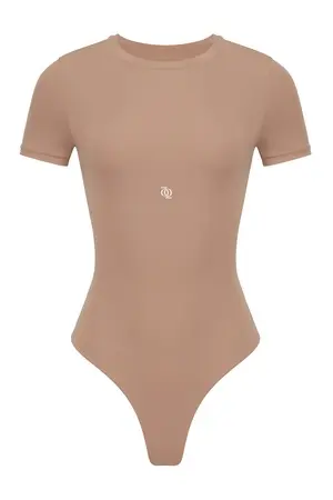 GOD SAVE QUEENS Neutrals Second Skin T-shirt Bodysuit Nude - Brown