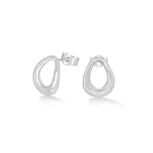 DOWER & HALL Large Entwined Studs In Sterling - Silver
