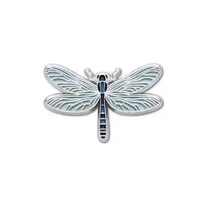 MAKE HEADS TURN Enamel Pin Dragonfly Light - Silver