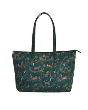 FABLE ENGLAND Into The Woods Grab Tote - Green