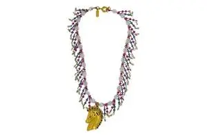 VICKISARGE Blue / Pink Cowboy Eras Necklace - Blue/pink