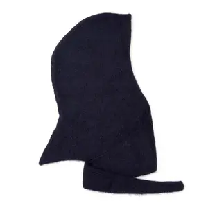 ARCTIC FOX & CO. The Alpaca Hooded Scarf Deep Sea Navy - Blue