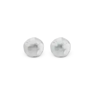 7879 Circle Stud Earrings - Silver