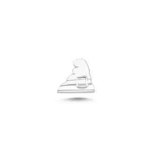 ECCE ARTISAN DIAMONDS 925k Sterling Christmas Hat Mini Pin - Silver