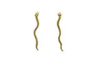 SOPHIE SIMONE DESIGNS Earrings Mini Serpentine Rectos - Gold
