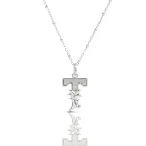 KASUN LONDON Solid T Initial Necklace With Mother Of Pearl
