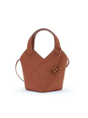 ORANGE CUBE Modern Basket Bag - Brown