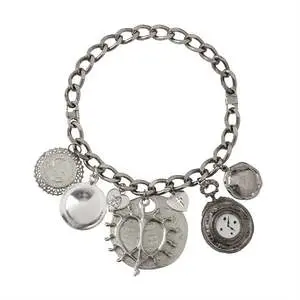 CARAMEL VINTAGE JEWELLERY Vintage Plated Good Times Necklace - Silver