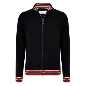 MG RIVERS Textured Extrafine Merino Bomber Jacket