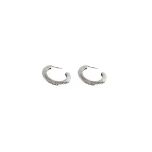 GUTTA DESIGN Arc Earring Rhodium Plated - Silver