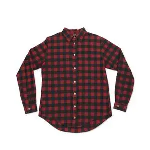 BRADFORD ROW Black / Red Oxylus Plaid Button Up Shirt - Black/red