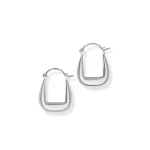 FV JEWELLERY Sterling Hoop Earrings - Silver