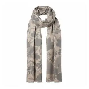 FRANCHETTI BOND Cristina Floral Print Shawl - Grey