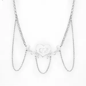 PALOMA LIRA Heart Choker - Silver