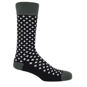 PEPER HAROW - MADE IN ENGLAND Crosslet Socks - Black