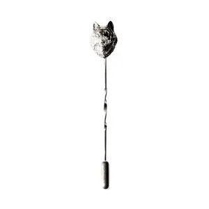 LEE RENEE Wolf Tie Pin/twist Tie Pin - Silver
