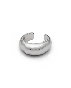 CRYSTALS AND CO Chunky Ear Cuff Single - Silver