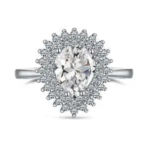 VIVIANA HALIL The Celine Ring – Sterling Feminine Statet Ring - Silver