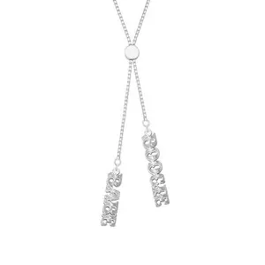 CARTERGORE Boogie Babe Sterling Slider Necklace - Silver