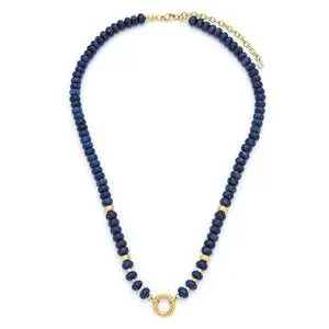 KAMARIA Raya Large Gemstone Necklace Lapis - Blue