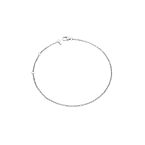 LUCY QUARTERMAINE Drop Chain Anklet - Silver